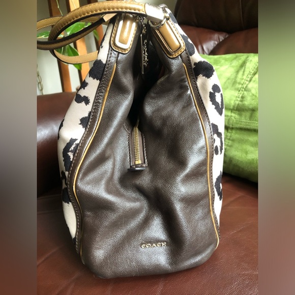 Coach | Bags | Coach Ocelot Print Shoulder Bag | Poshmark